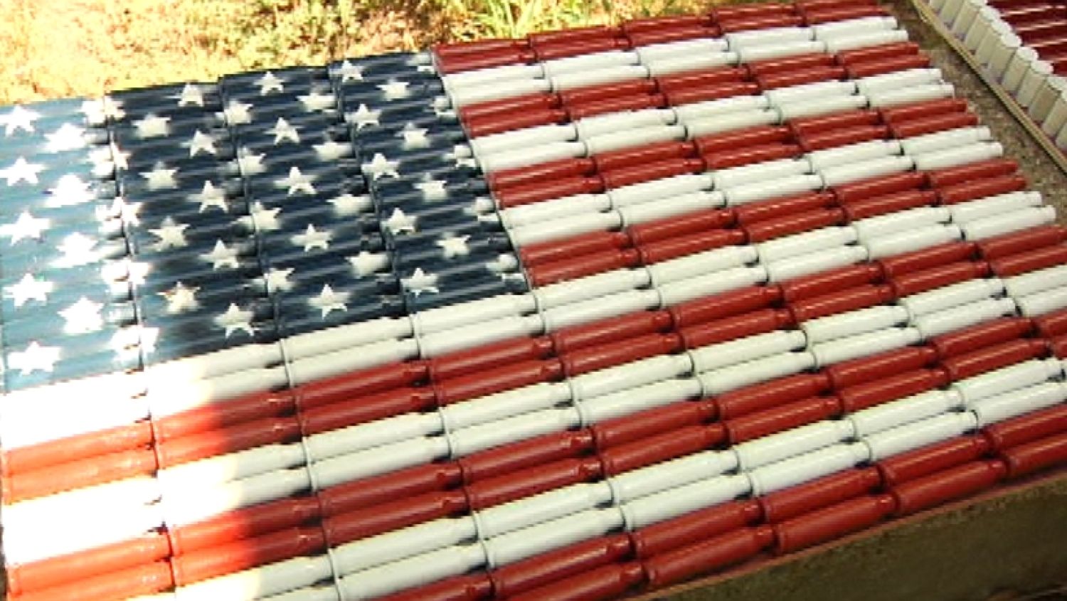 Man turns shell casings into US flags | 11alive.com