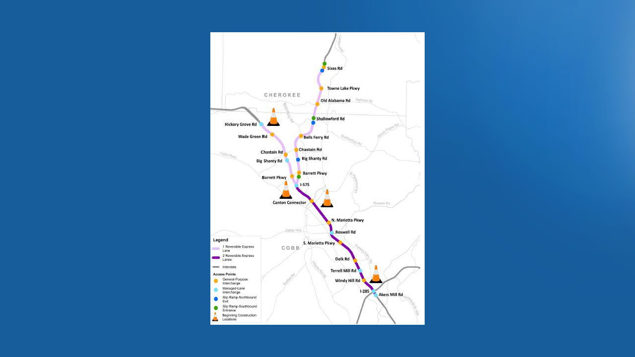 Officials break ground for Northwest Corridor toll lanes | 11alive.com