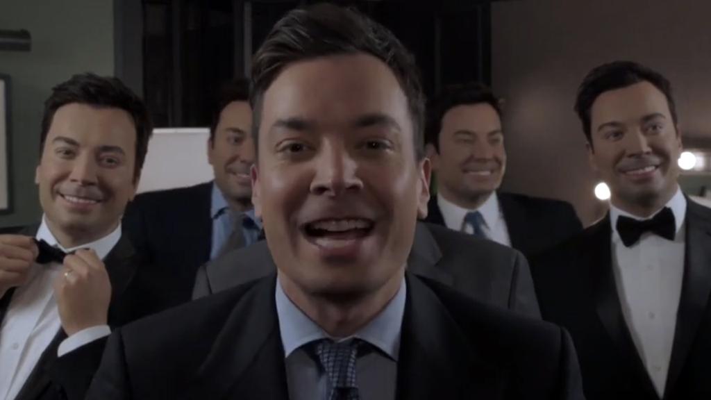 Jimmy Fallon sings with five wax Fallons | 11alive.com
