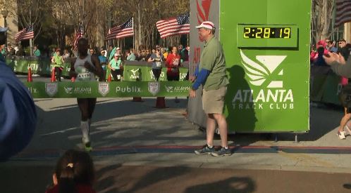 Runner runs first marathon, wins in Atlanta | 11alive.com