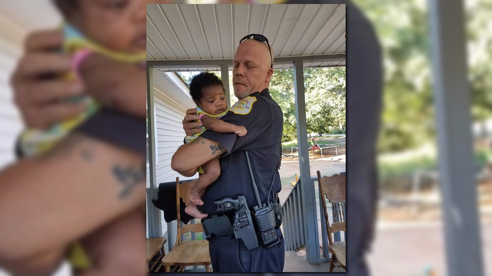 Cop asked to be baby's godfather after saving her life | khou.com