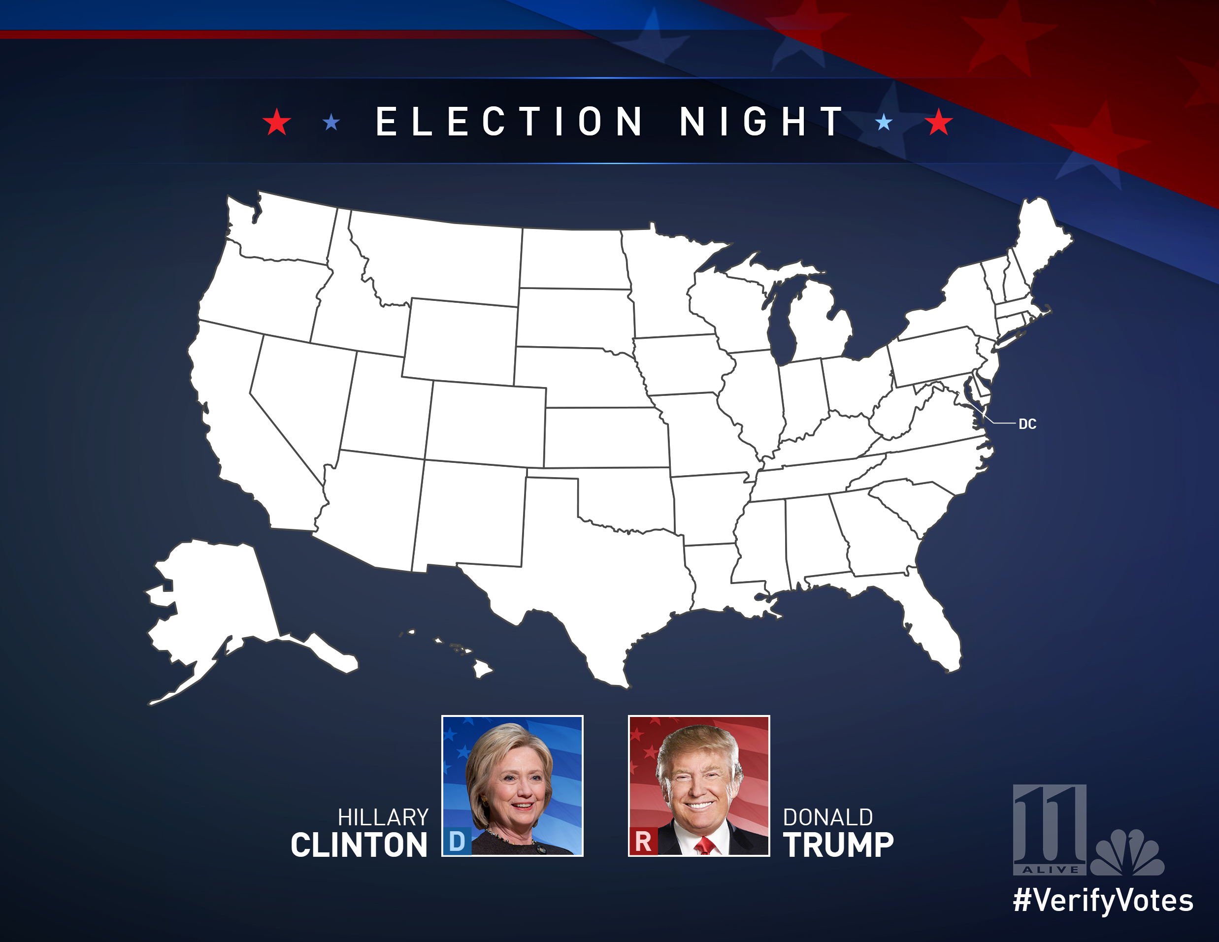 Print out this electoral map, color along from home | 11alive.com
