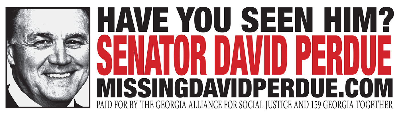 Billboards pop up asking, 'Where is David Perdue?' | 13wmaz.com