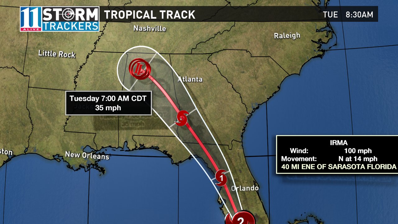 Timeline | What to expect when Irma comes to Georgia | 9news.com