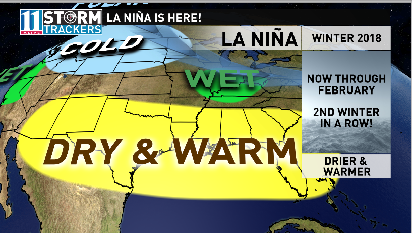 11alive.com | La Niña is back for another winter. Here's what it means ...