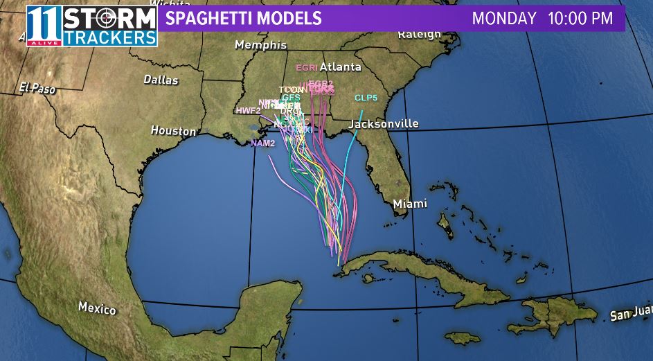 11alive.com | Alberto track: Forecast cone, spaghetti models and satellite